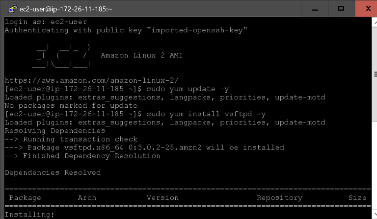 AWSのLightsailのAmazon Linuxインスタンスに FTP サーバーとFTP ユーザーを追加して接続する方法 | Rails、Redmine、JavaScript、Jquery ...